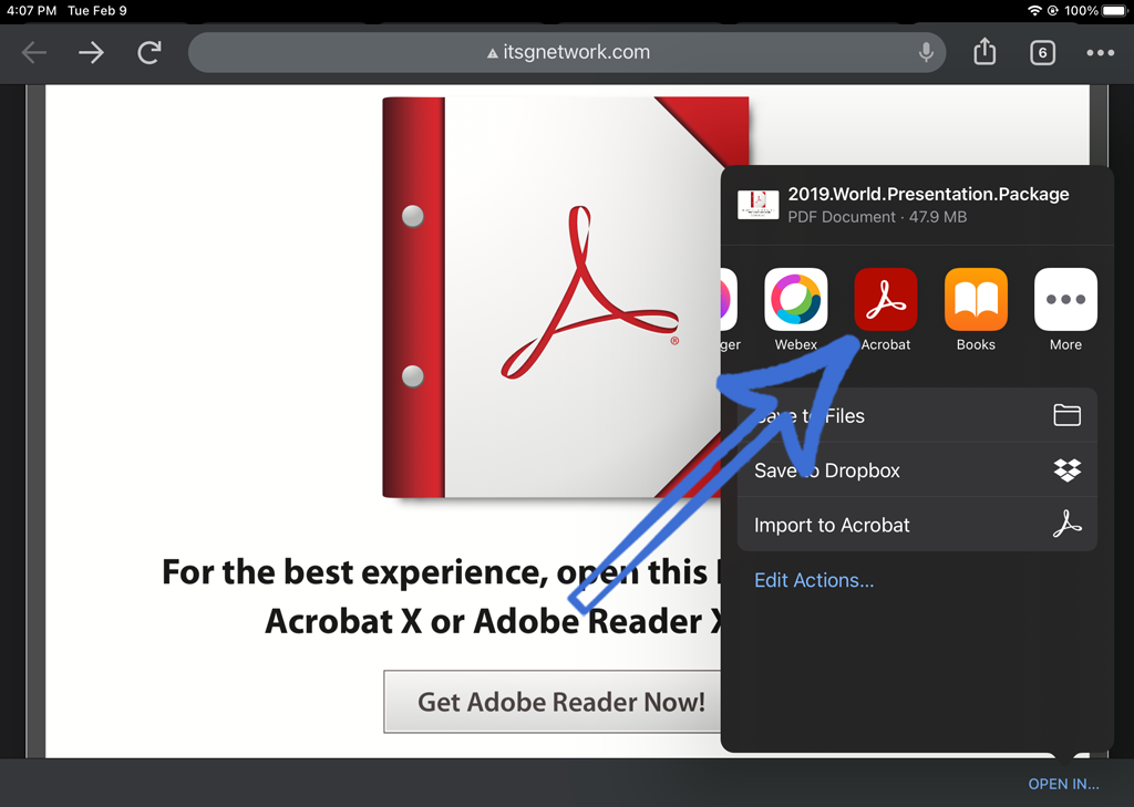 Adobe Reader Ipad Icon